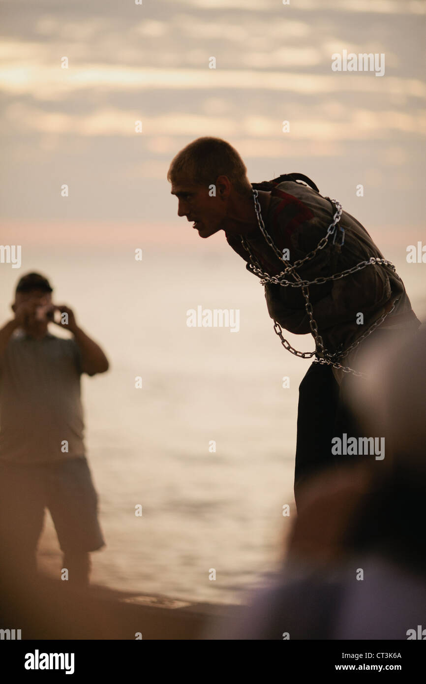 Chained Man High Resolution Stock Photography and Images - Alamy