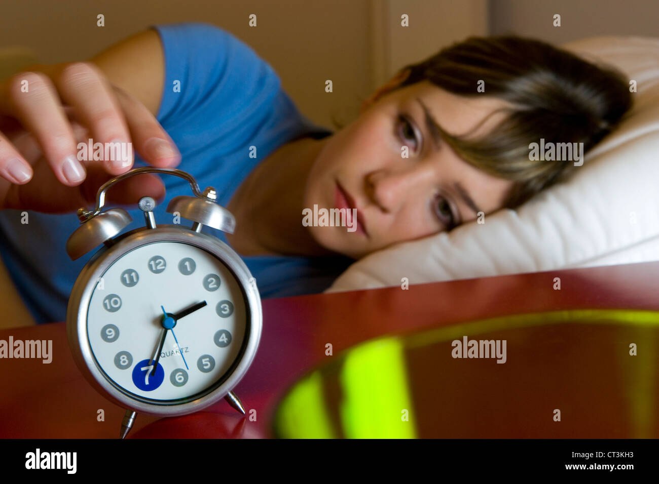 WOMAN WITH INSOMNIA Stock Photo - Alamy