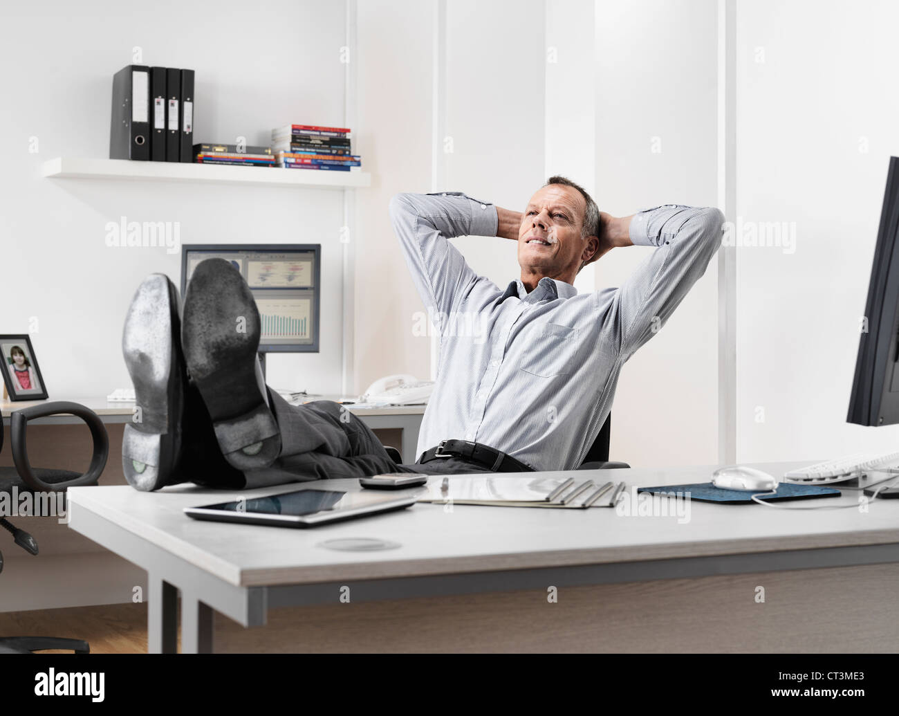 Crossed Feet Businessman Relaxing High Resolution Stock Photography and ...