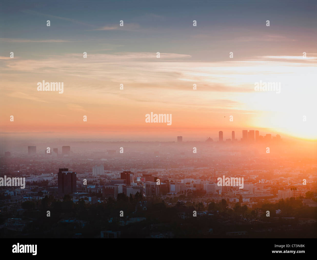 Aerial view of Los Angeles Stock Photo - Alamy