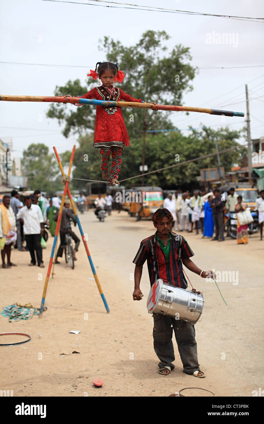 Indian acrobat india hi-res stock photography and images - Alamy