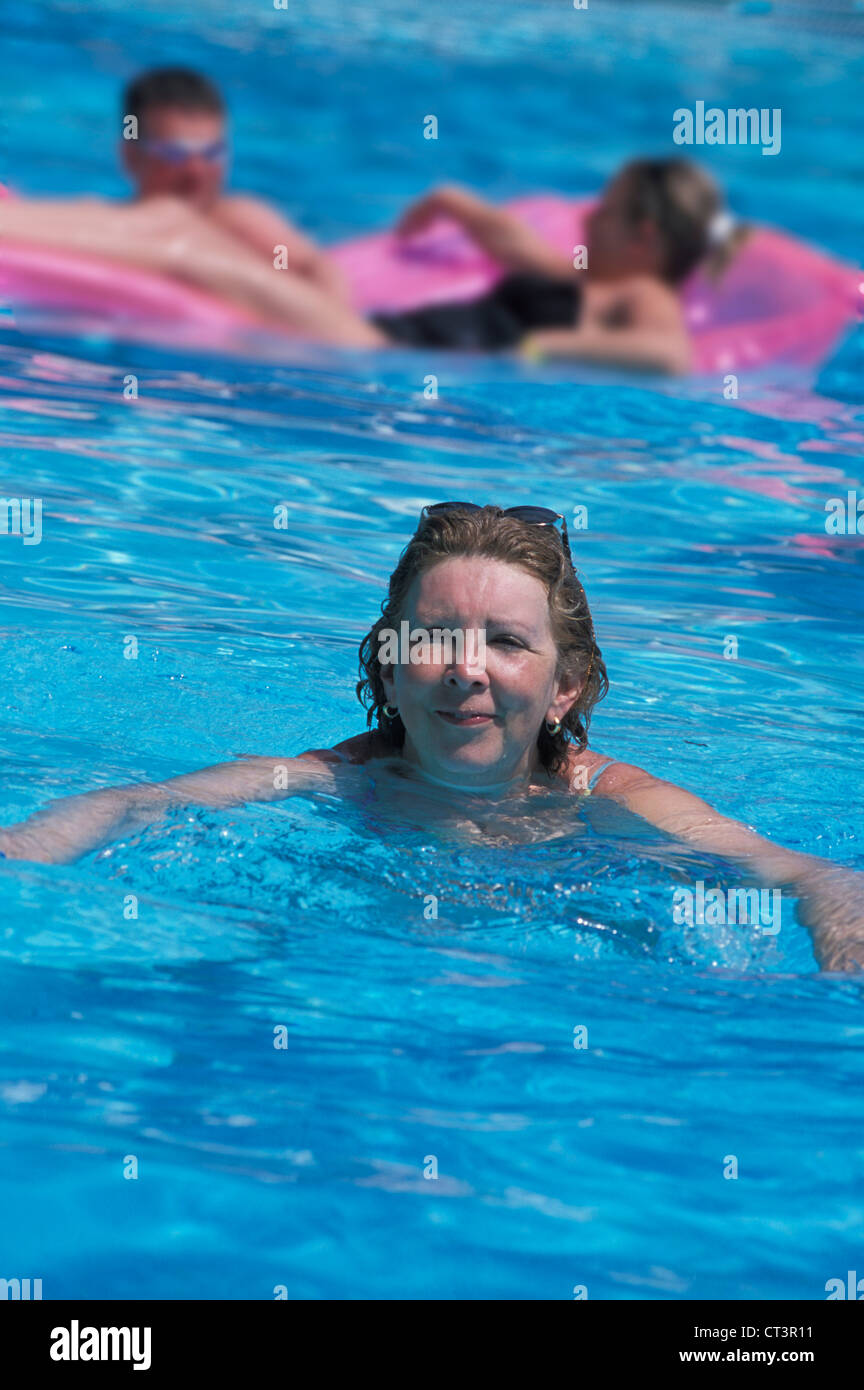 60 year old woman swimming hi-res stock photography and images - Alamy