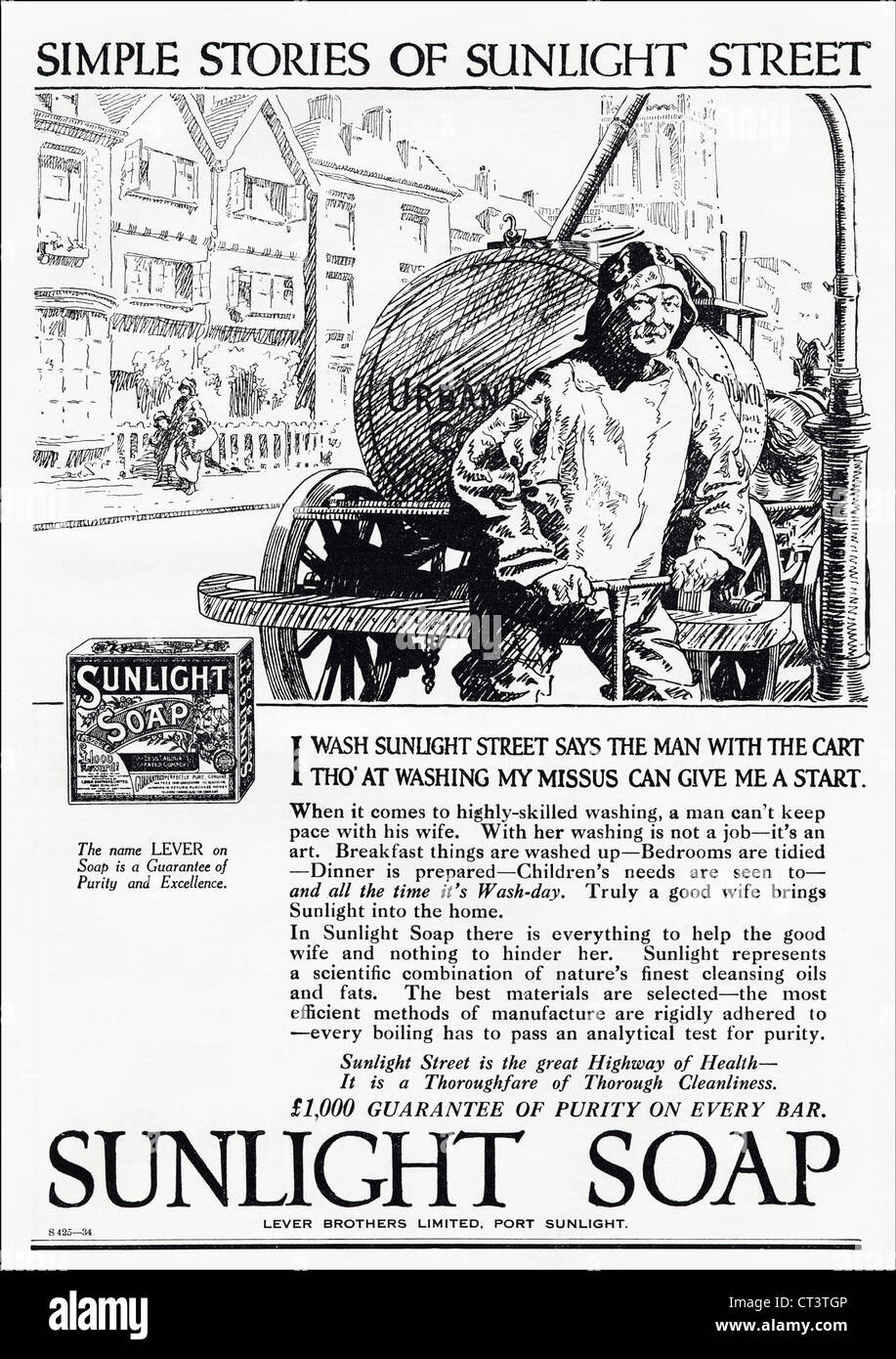 Sunlight soap advert hi-res stock photography and images - Alamy