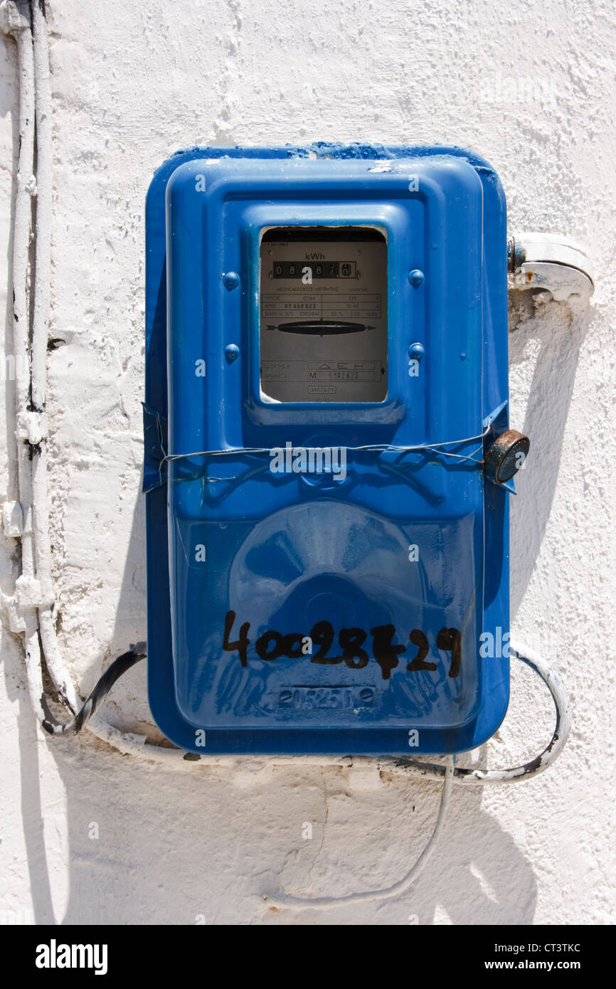 External electricity meter hi-res stock photography and images - Alamy