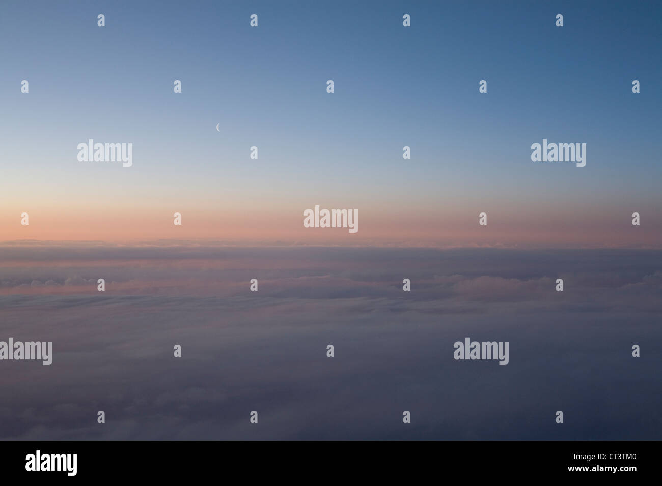 Aerial skyscape at sunset Stock Photo - Alamy