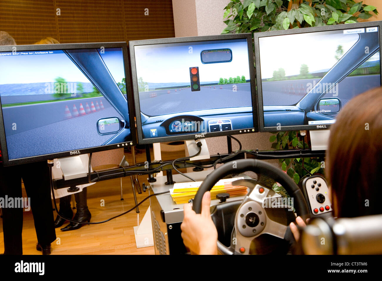 AUTOMOBILE, DRIVING SIMULATOR Stock Photo - Alamy