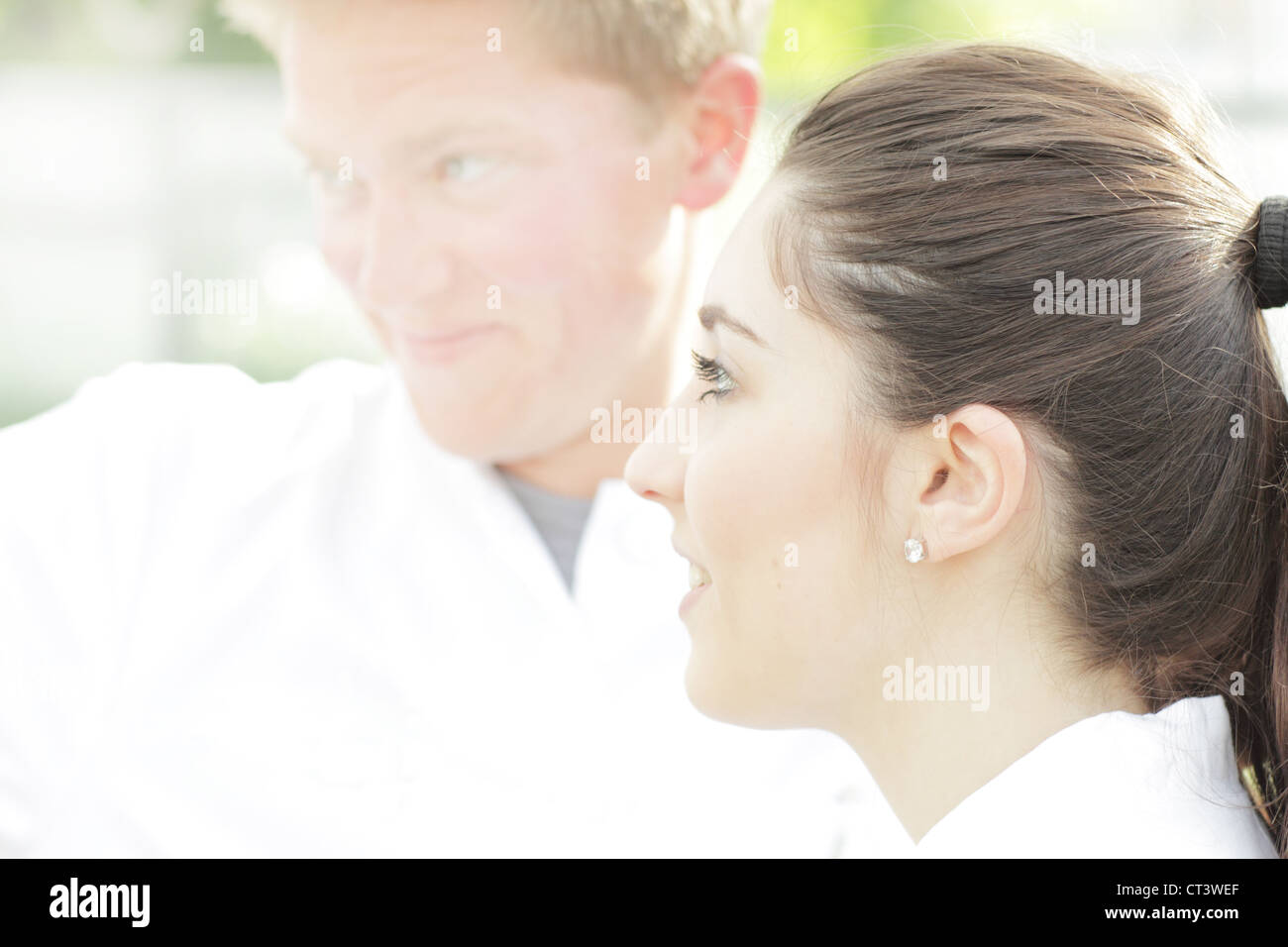 Scientists lab back view hi-res stock photography and images - Alamy