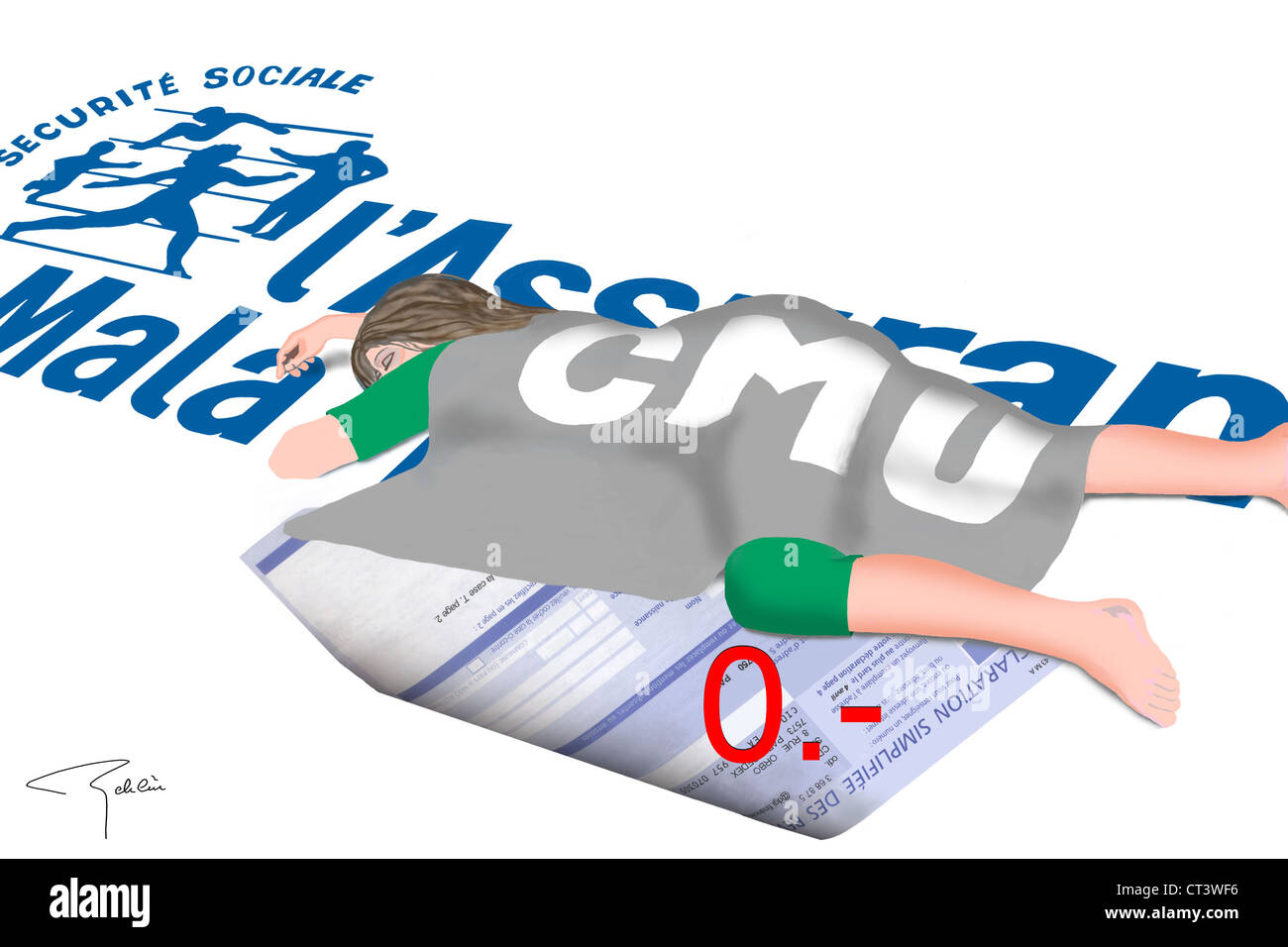 HEALTH INSURANCE DRAW Stock Photo - Alamy