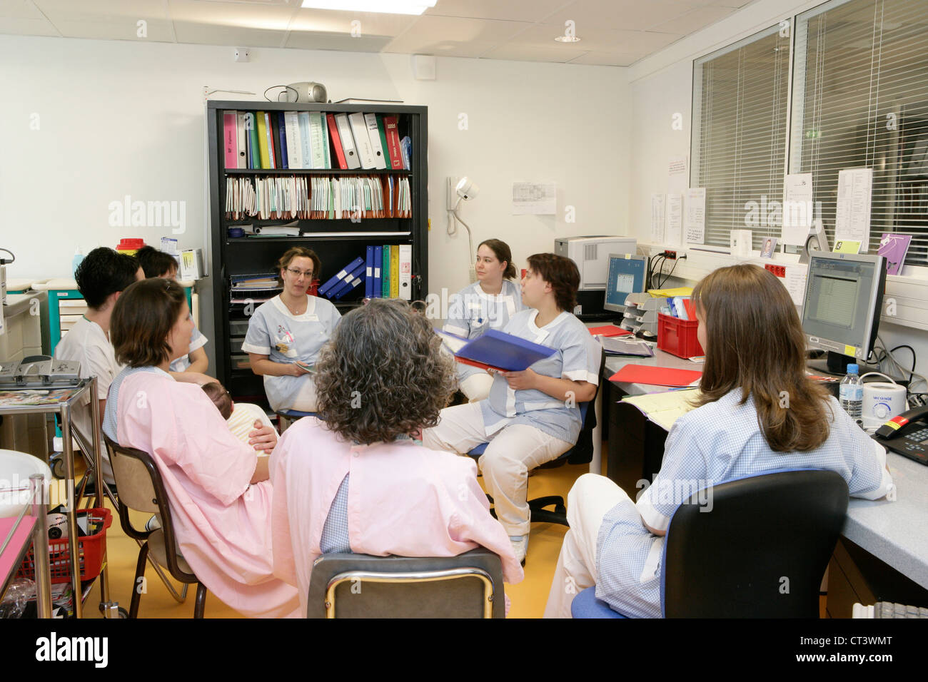 Nurses sit hi-res stock photography and images - Alamy