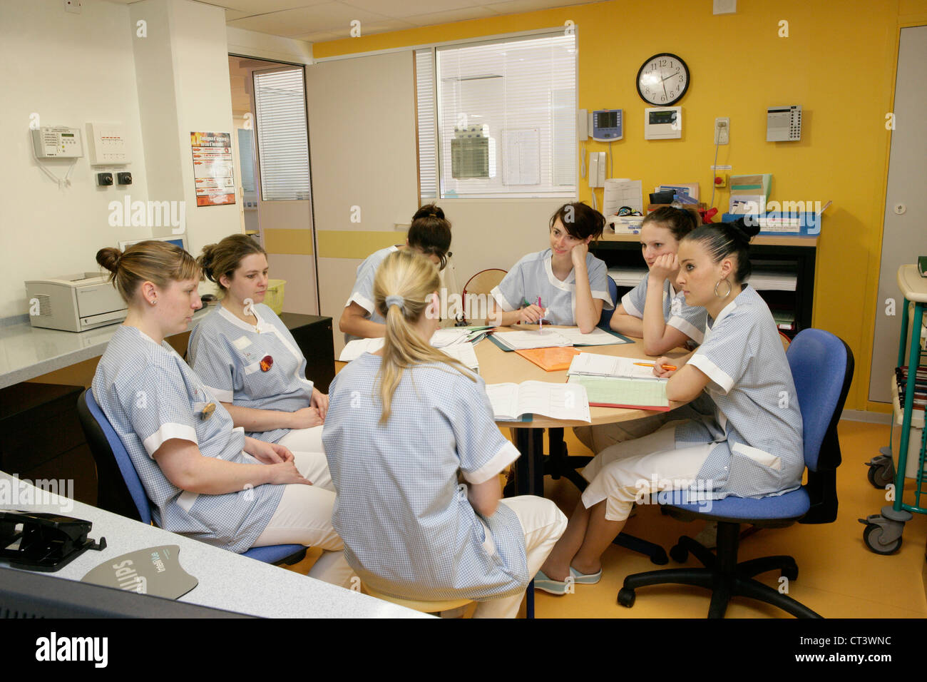 NURSES MEETING Stock Photo - Alamy