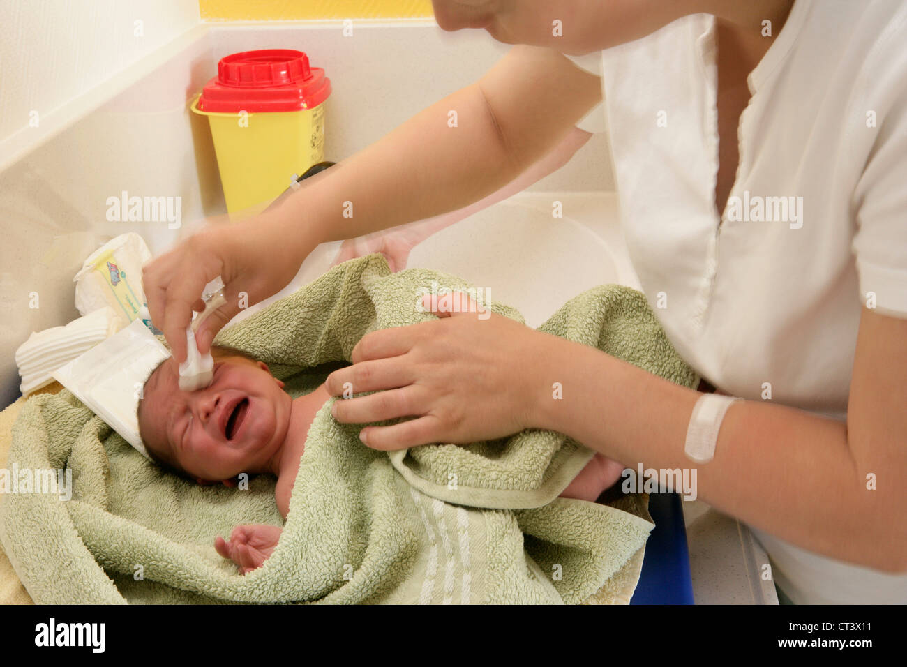 NEWBORN BABY HYGIENE Stock Photo - Alamy