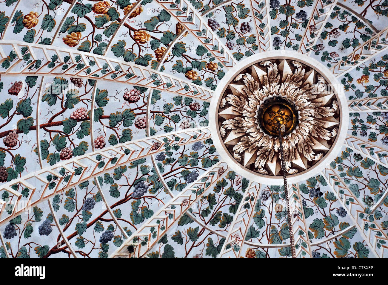 Turkey, Istanbul, Topkapi, Palace, Dome Painted Stock Photo - Alamy