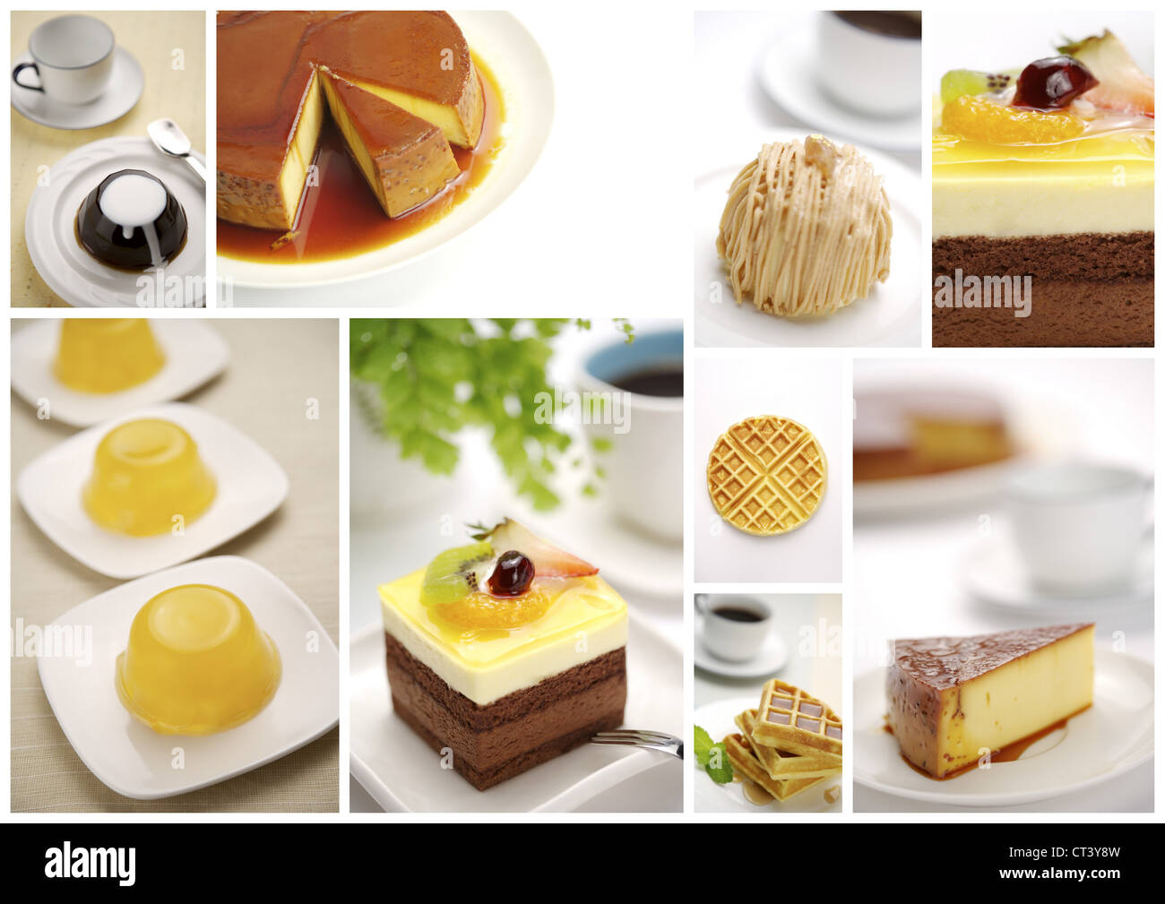 Collage cream hi-res stock photography and images - Alamy