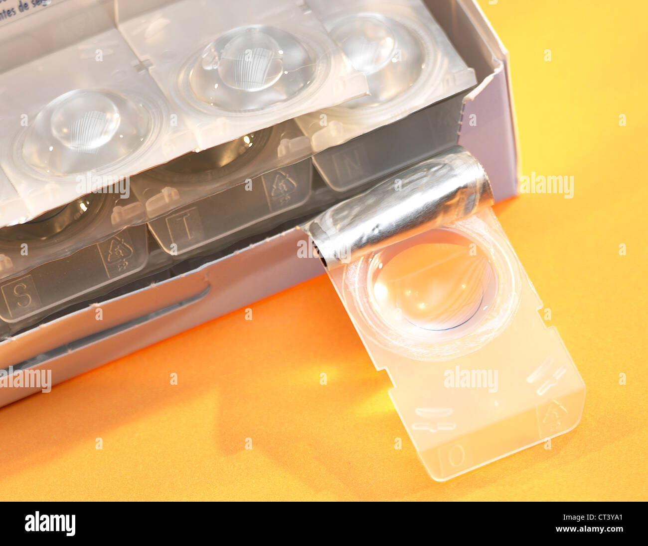 Contact lens packaging hi-res stock photography and images - Alamy