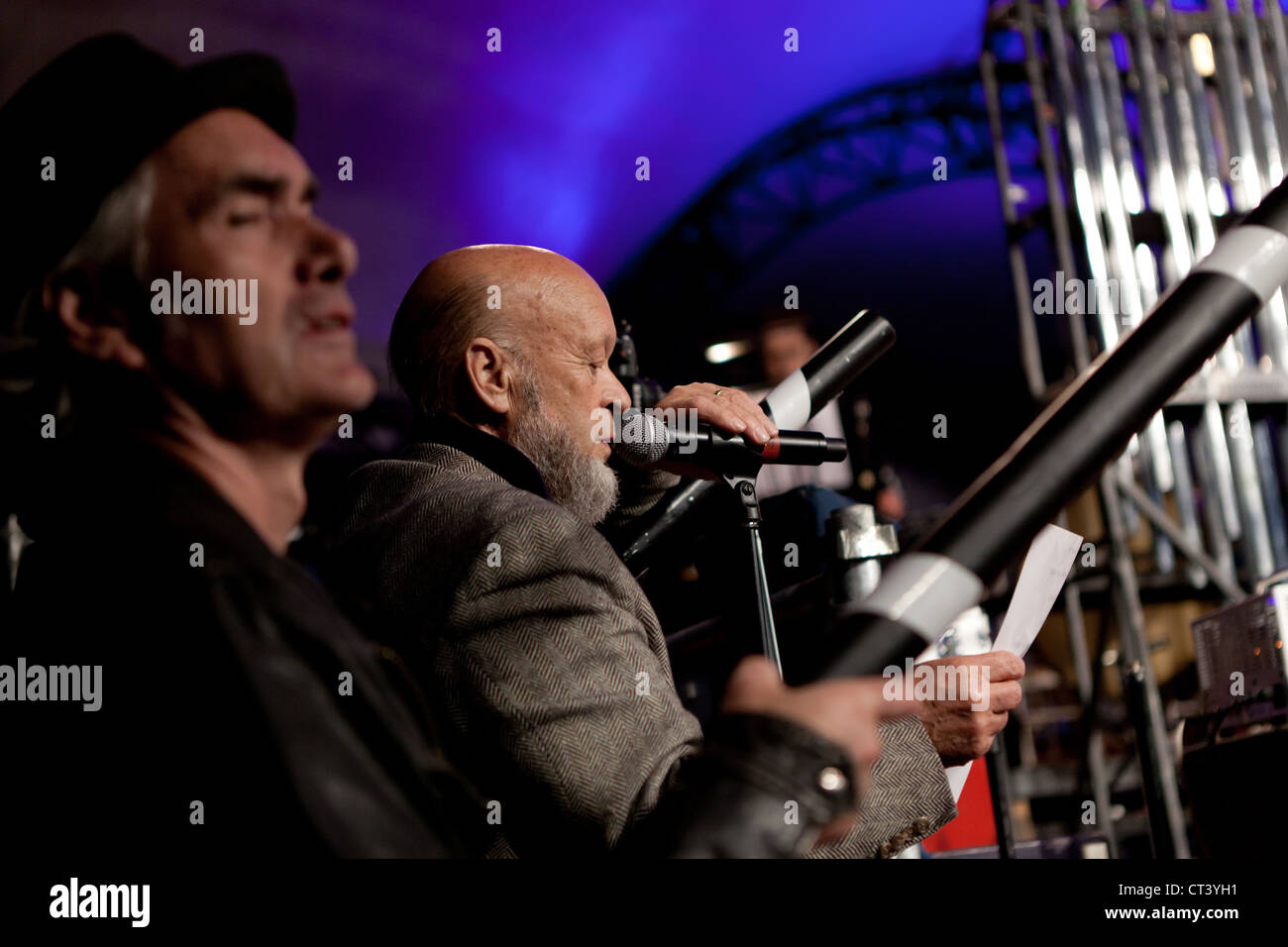 Michael Eavis performing with Charles Hazlewoods All Star Collective ...