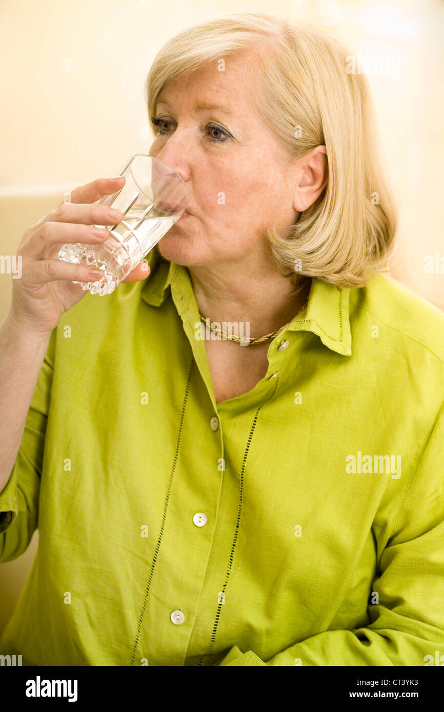 THIRSTY ELDERLY PERSON Stock Photo - Alamy