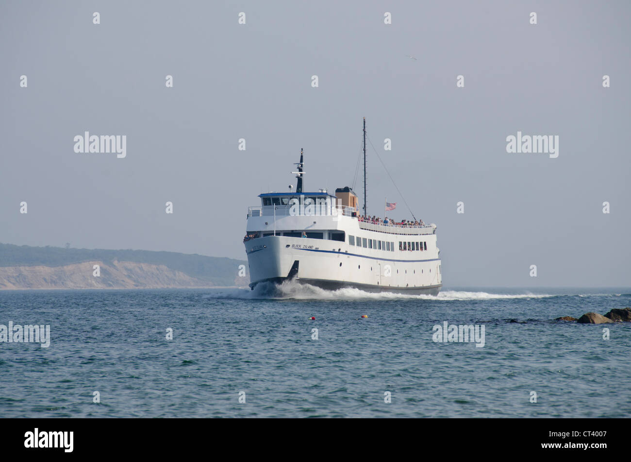 Rhode Island, Block Island. Block Island Ferry Stock Photo - Alamy