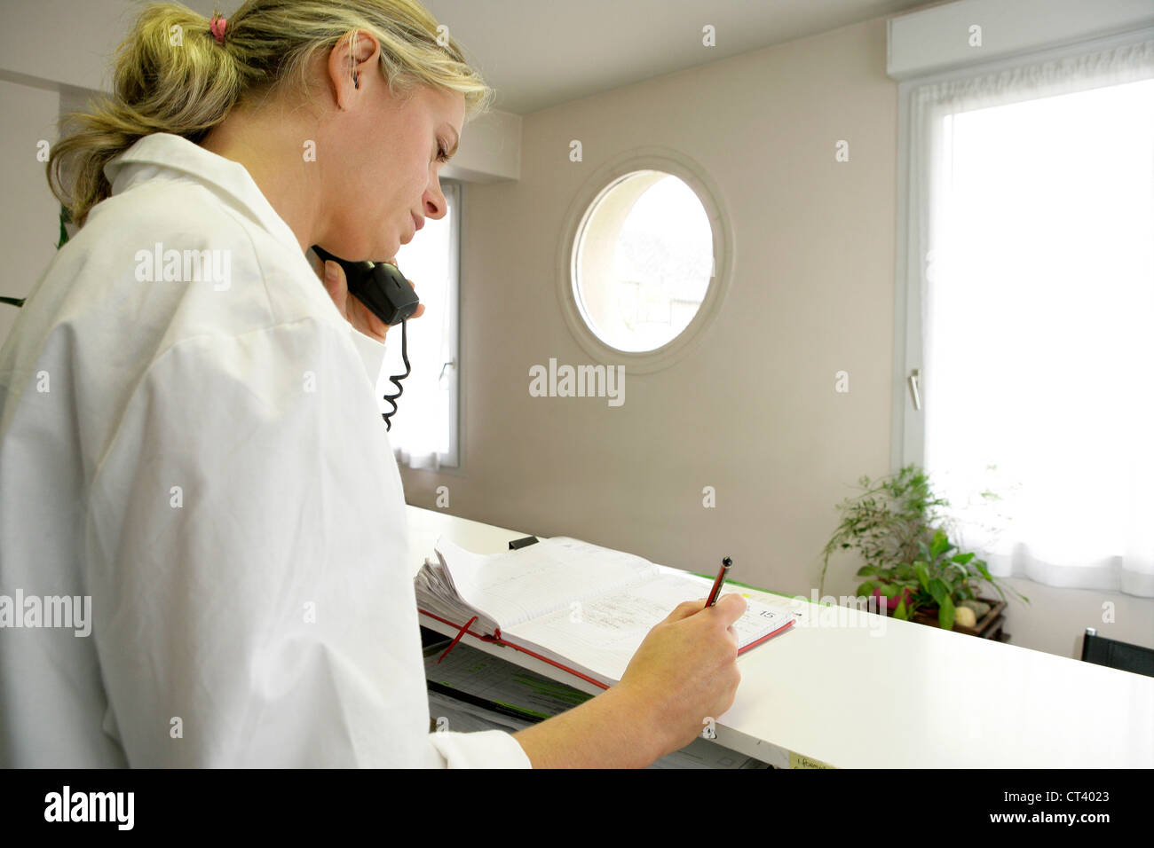 Medical reception appointment hi-res stock photography and images - Alamy