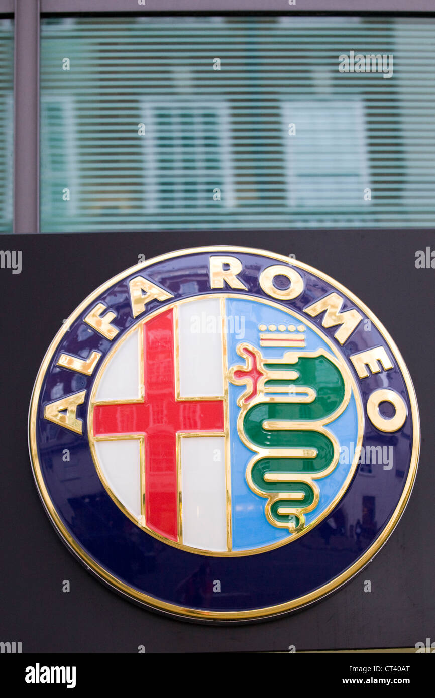 Alfa Romeo sign Stock Photo - Alamy