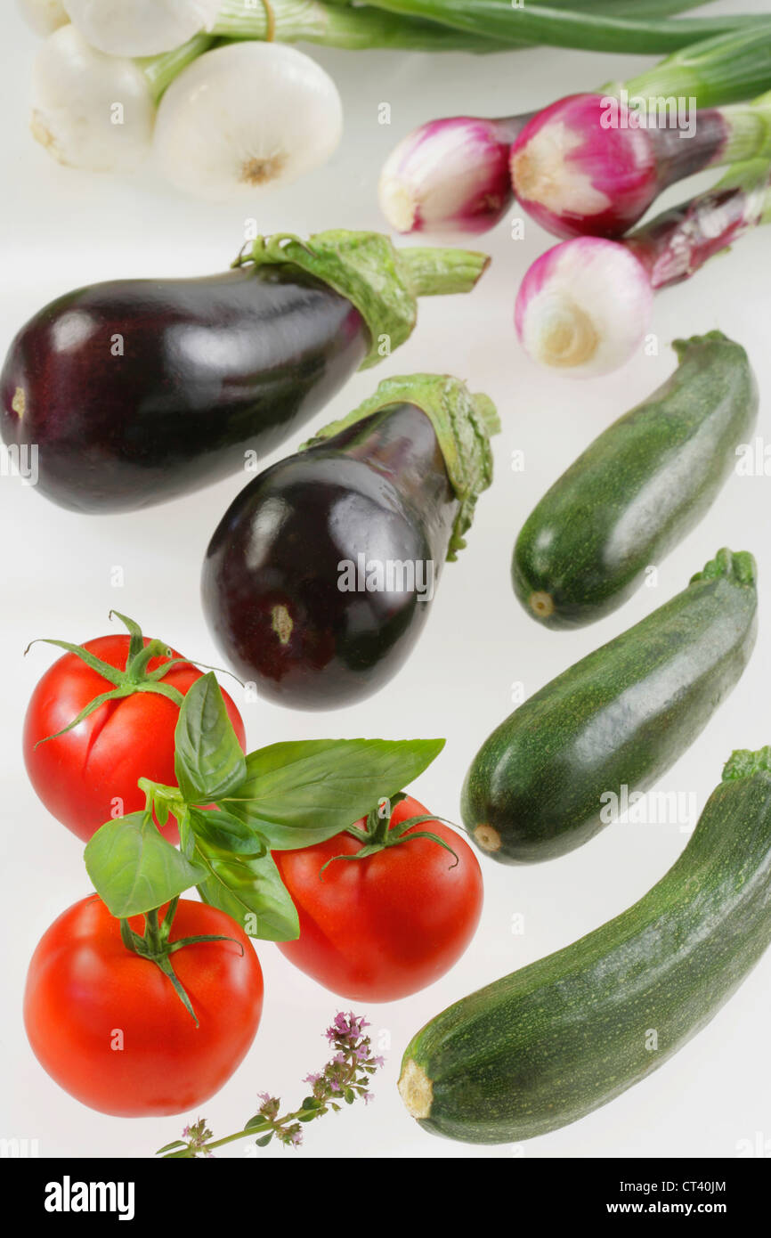 Mixed vegetables with aromatic herbs hi-res stock photography and ...