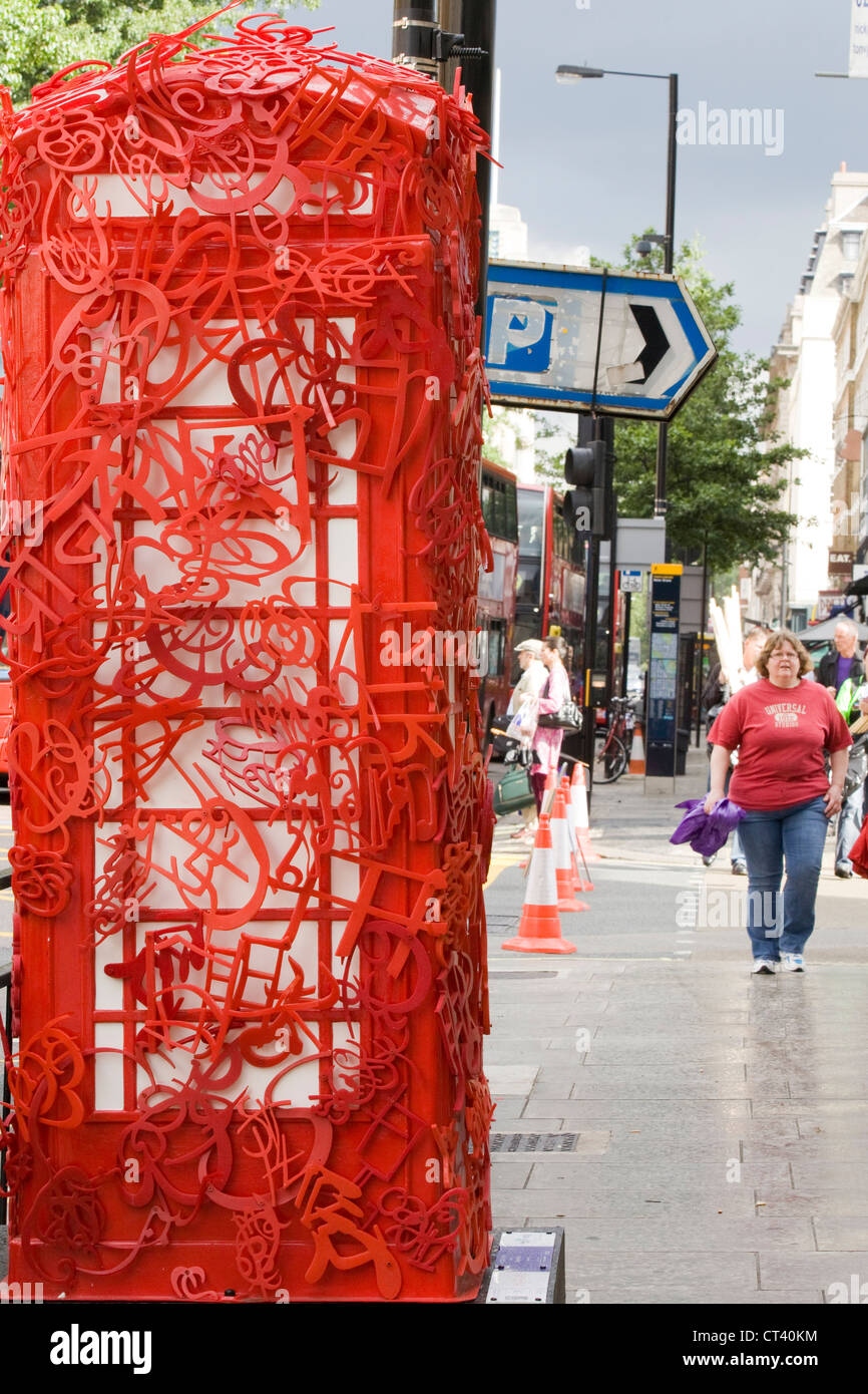 British phone box BT ArtBox on the Streets of London to raise money for ...