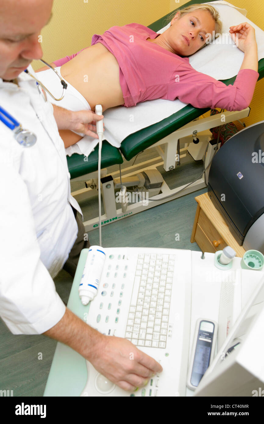 DOPPLER TEST, ABDOMEN Stock Photo - Alamy
