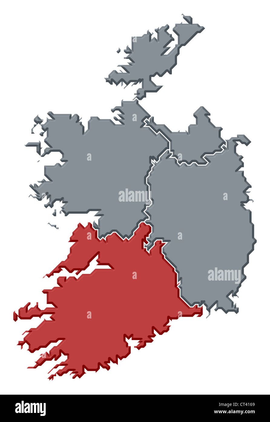 Munster ireland europe map High Resolution Stock Photography and Images ...
