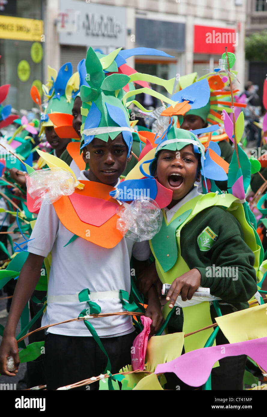 City of London Festival, Flowers of the World Parade, many of the ...
