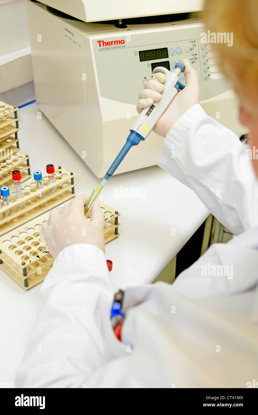 Laboratory analysis of human plasma hi-res stock photography and images ...