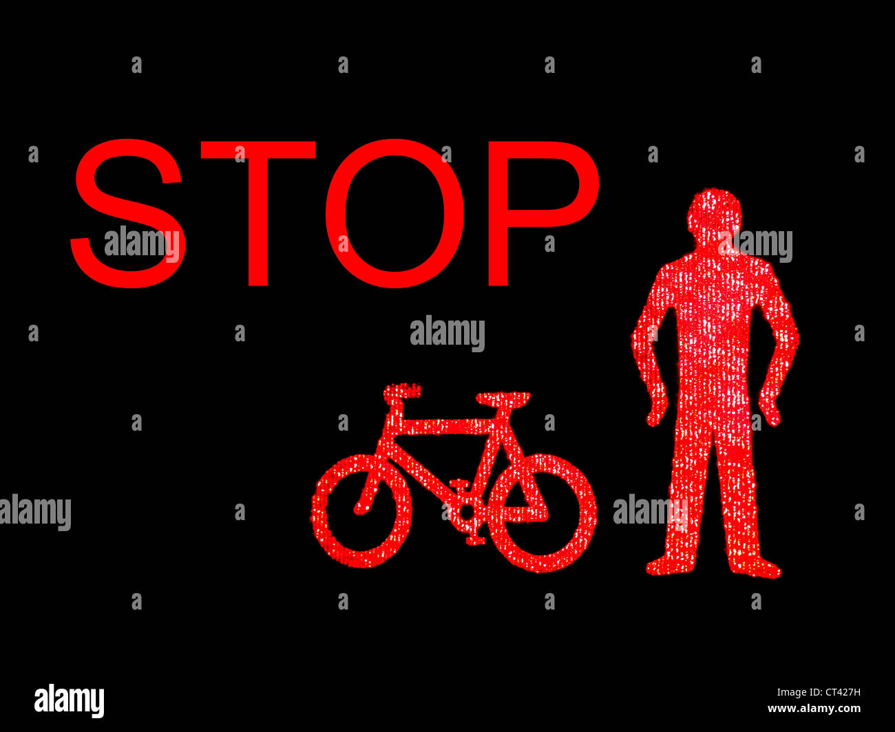 Red Stop Sign Stock Photo - Alamy