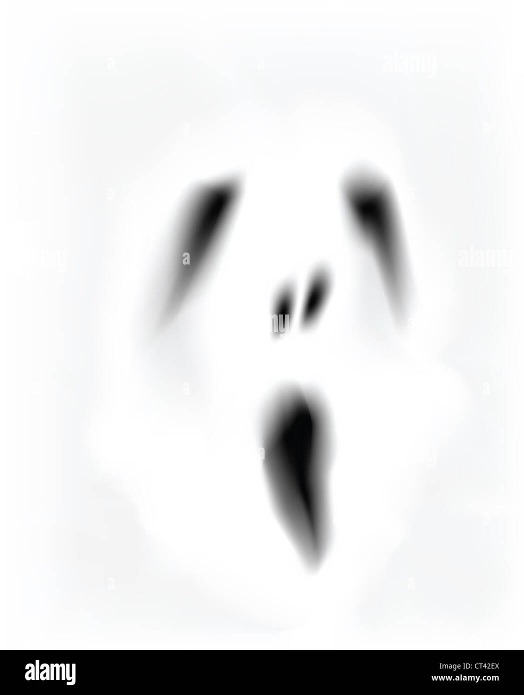 creepy ghost face vector format Stock Photo - Alamy