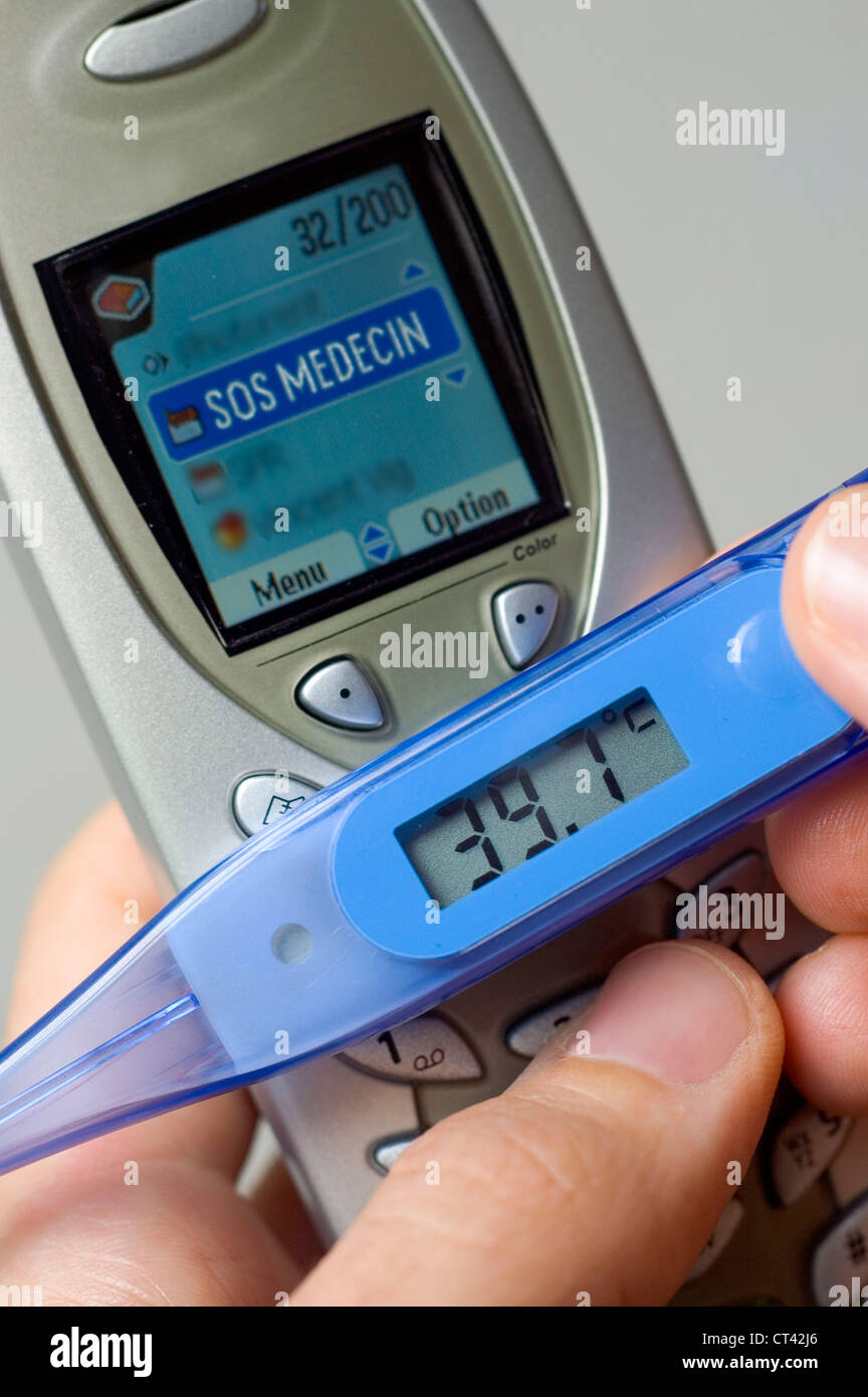 Take a fever measurement hi-res stock photography and images - Alamy