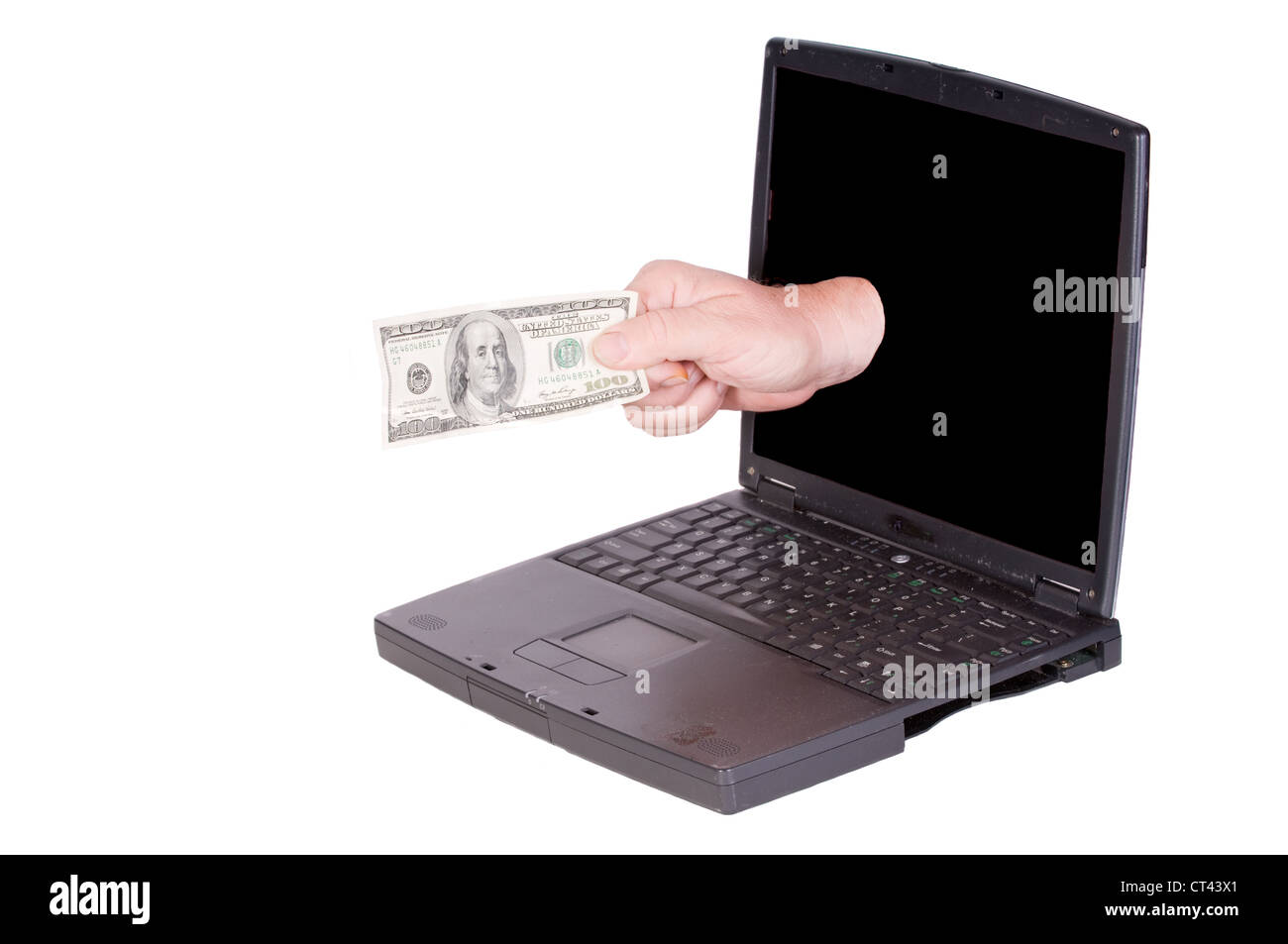 Opening internet banking Cut Out Stock Images & Pictures - Alamy