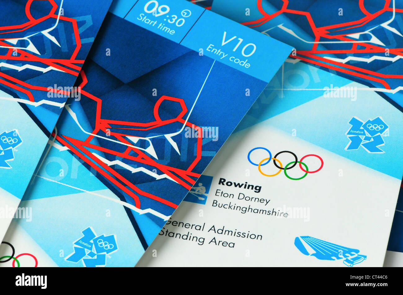 London 2012 Olympics rowing tickets Stock Photo - Alamy