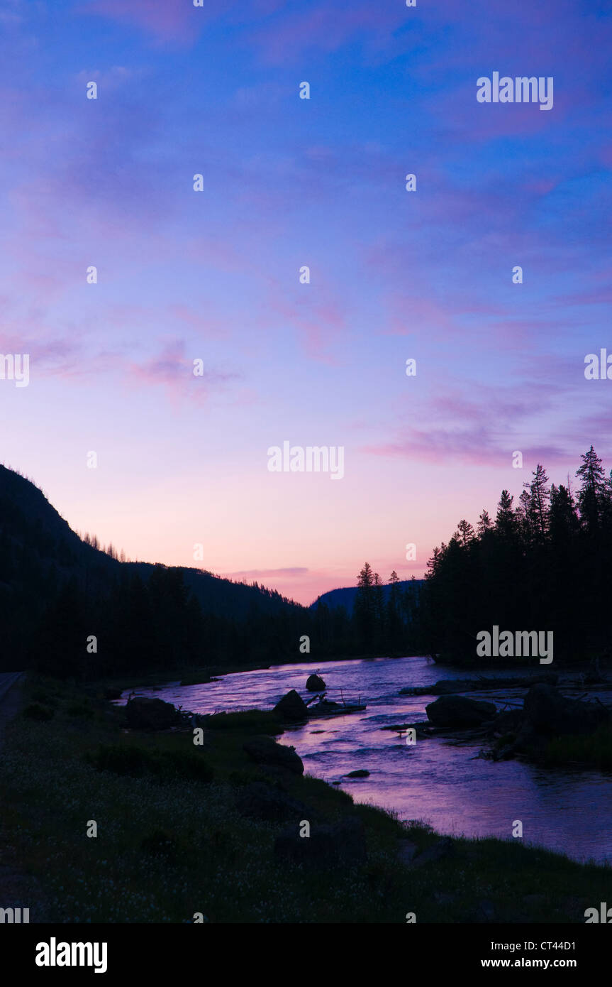 Yellowstone sunrise hi-res stock photography and images - Alamy
