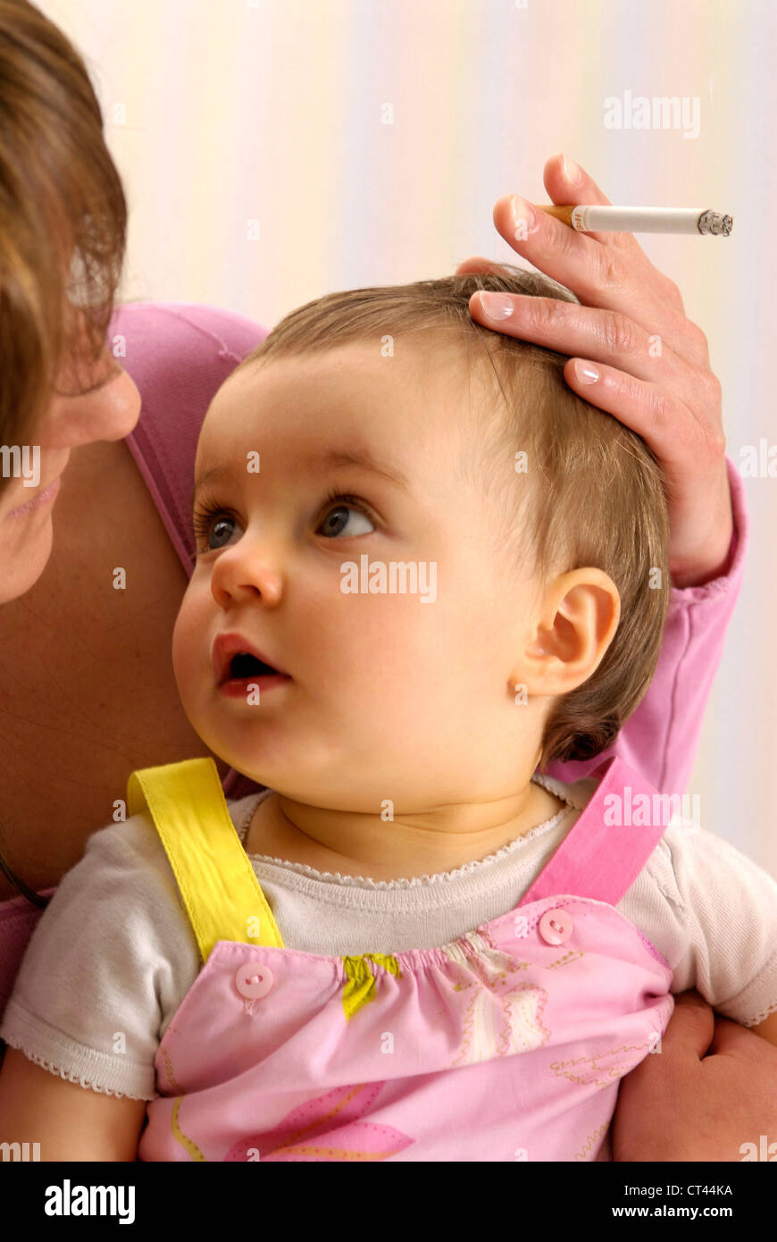 Smoking mum with baby hi-res stock photography and images - Alamy