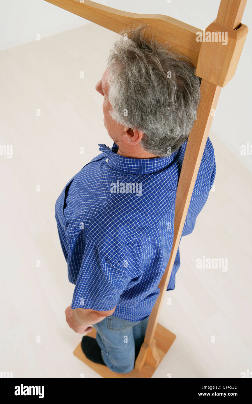 MEASURING HEIGHT, ELDERLY PERSON Stock Photo - Alamy