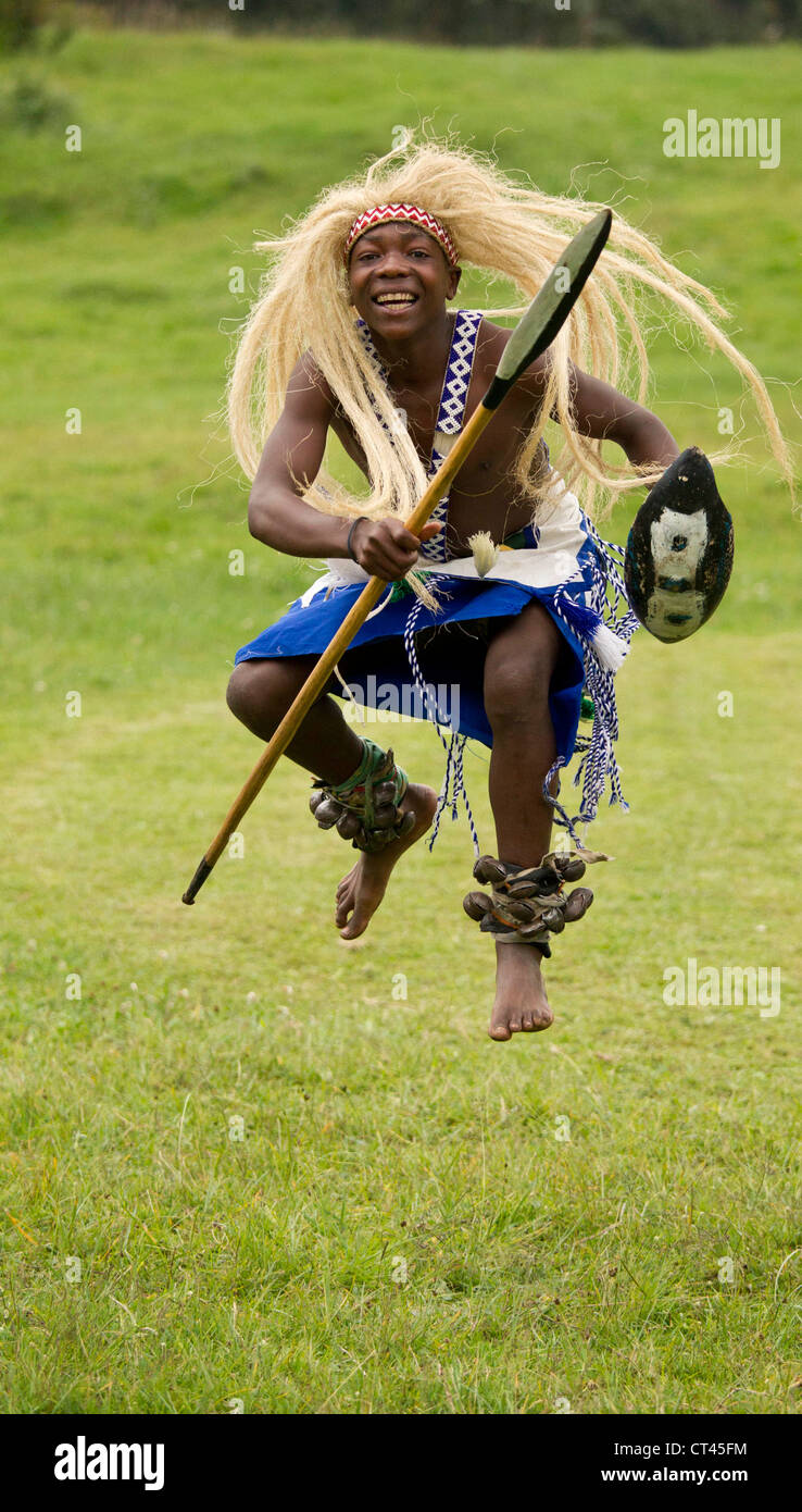 Africa, Rwanda, Volcanoes National Park, Tutsi Dancers, portrait, head ...