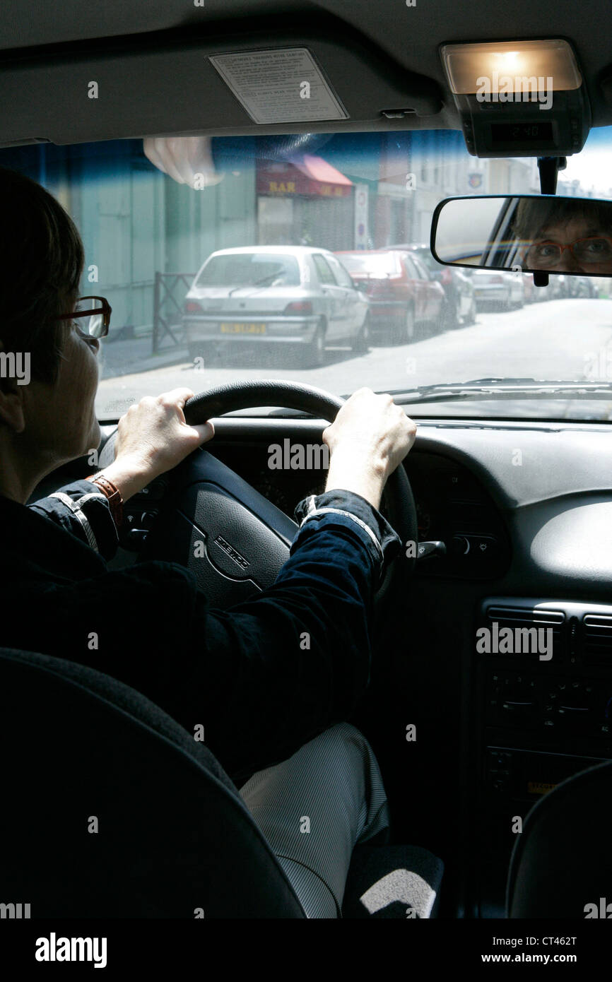 Elderly woman driver steering wheel hi-res stock photography and images ...