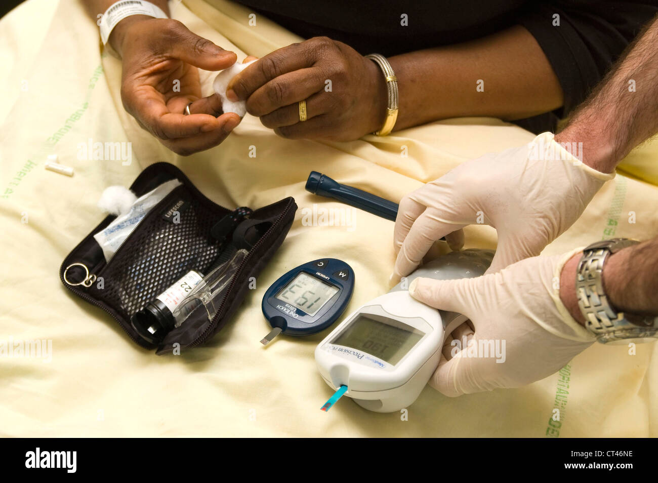 TEST FOR DIABETES Stock Photo - Alamy