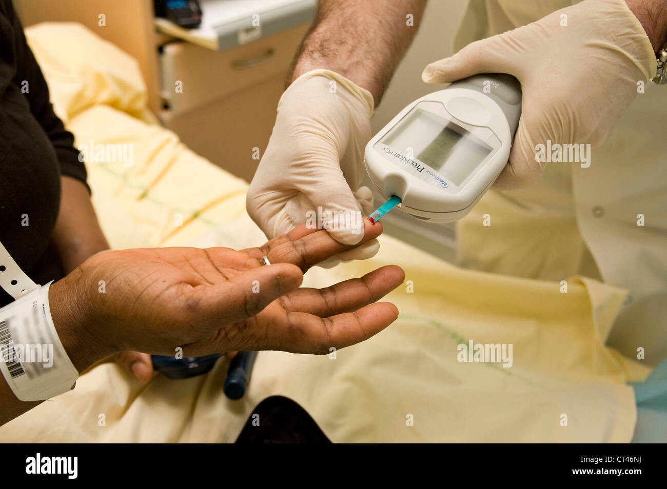 TEST FOR DIABETES Stock Photo - Alamy