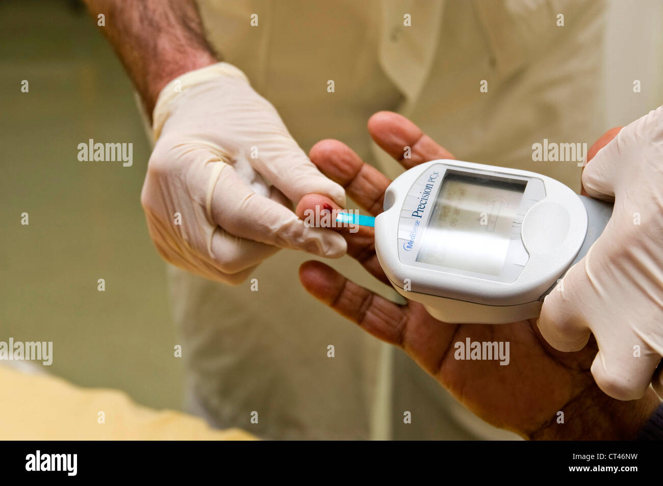 TEST FOR DIABETES Stock Photo - Alamy