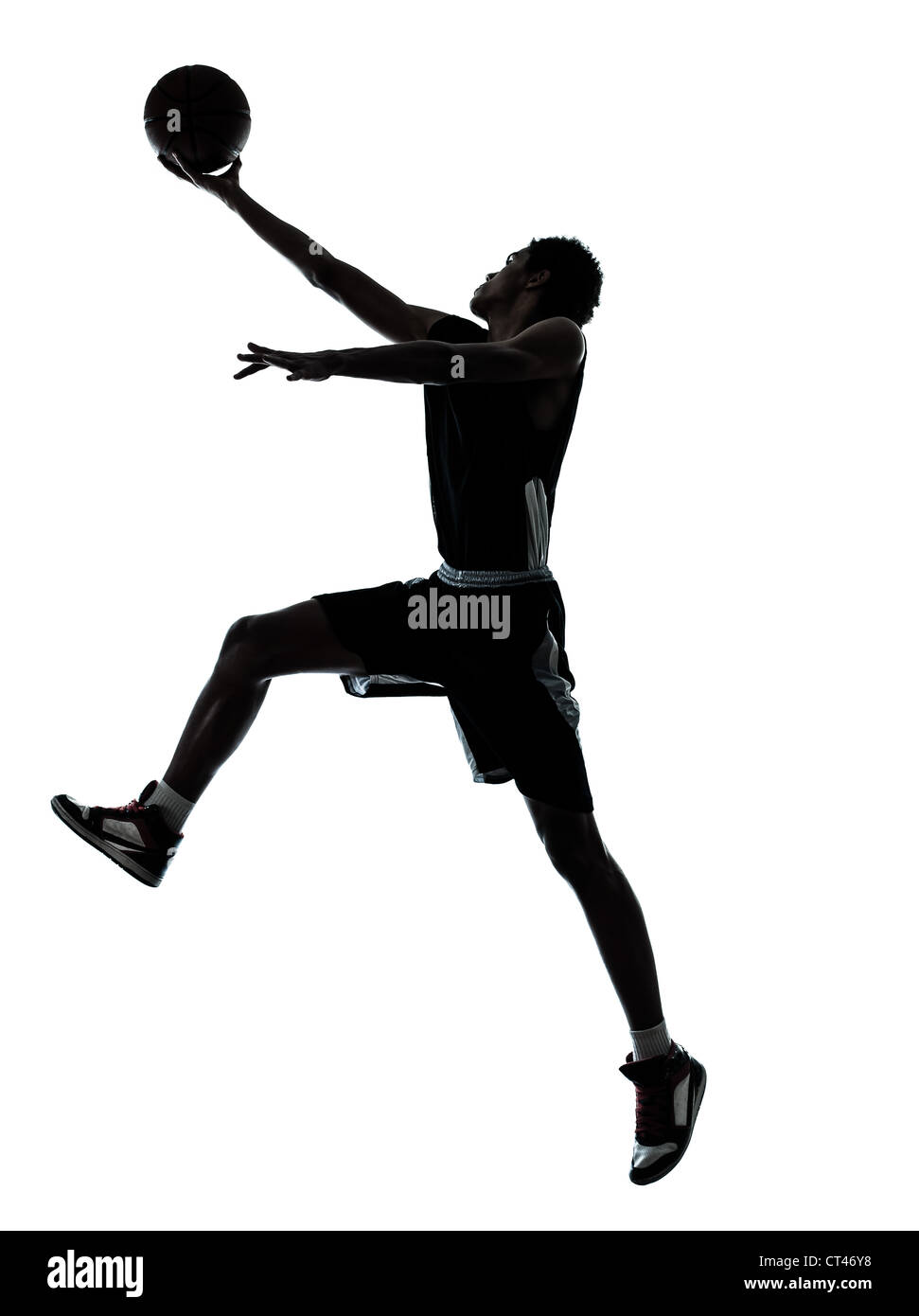 Basketball Player Shooting Silhouette