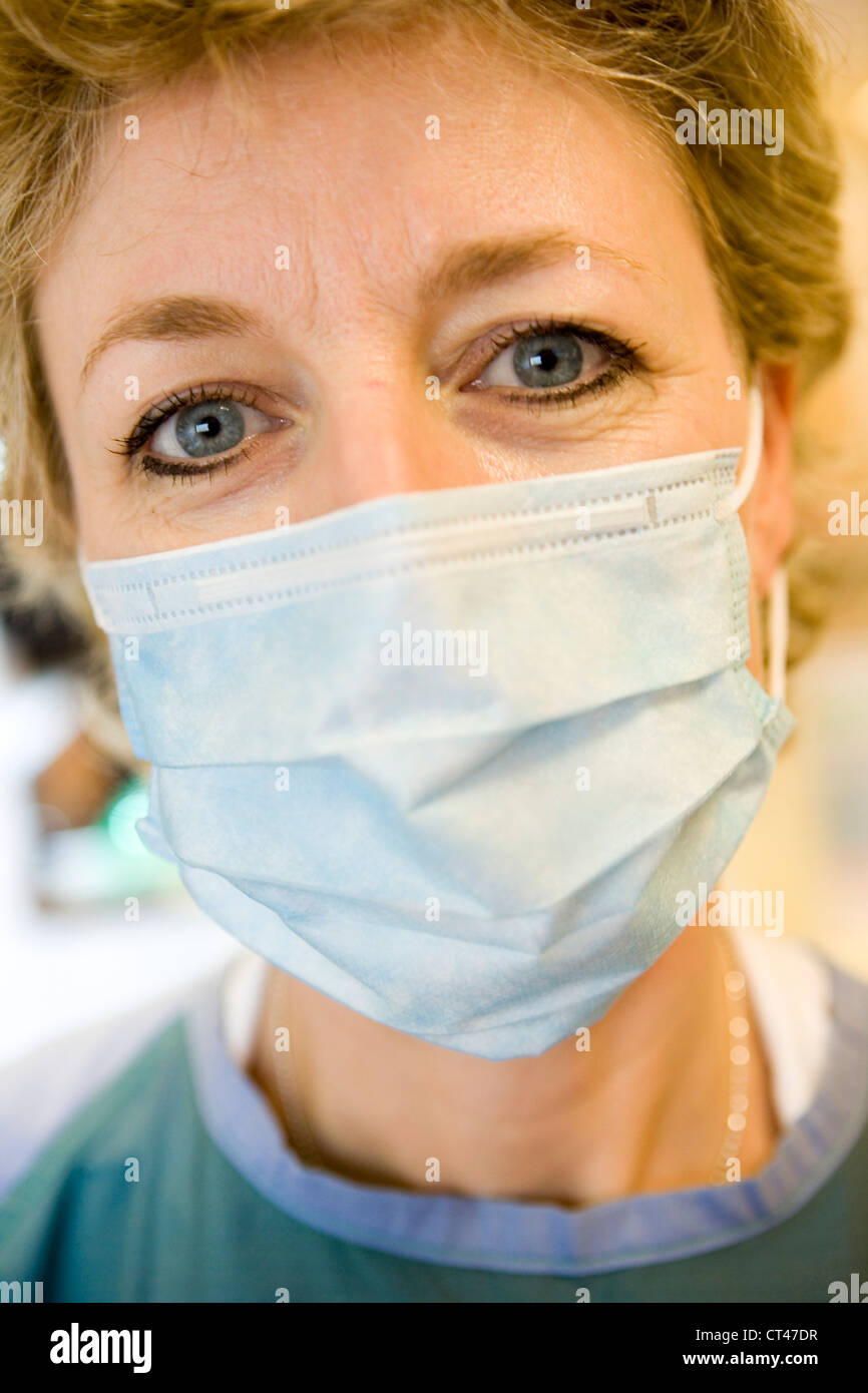 Portrait nurse in facial mask hi-res stock photography and images - Alamy