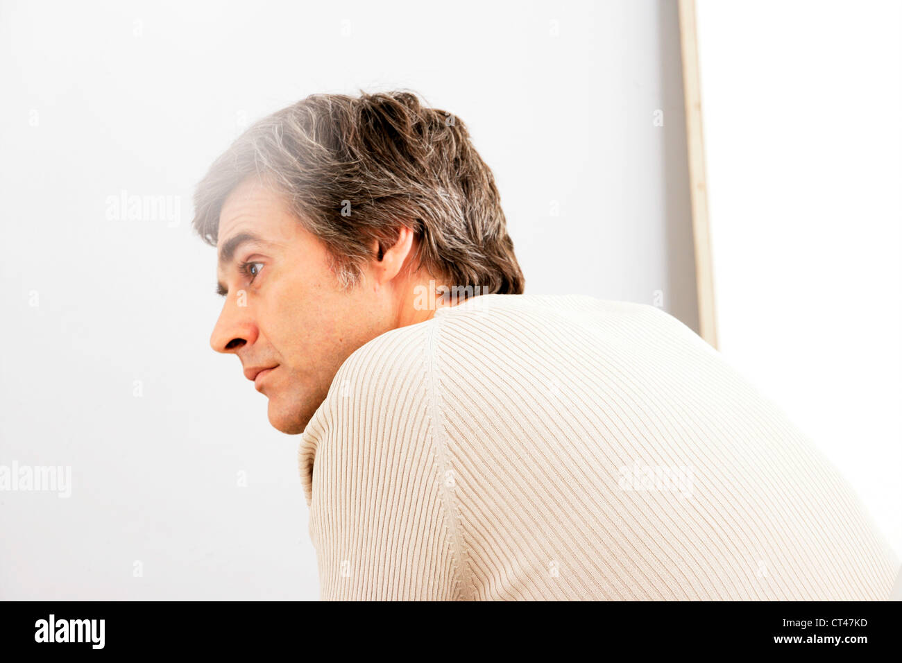 Pensive Mood Old Man High Resolution Stock Photography and Images - Alamy