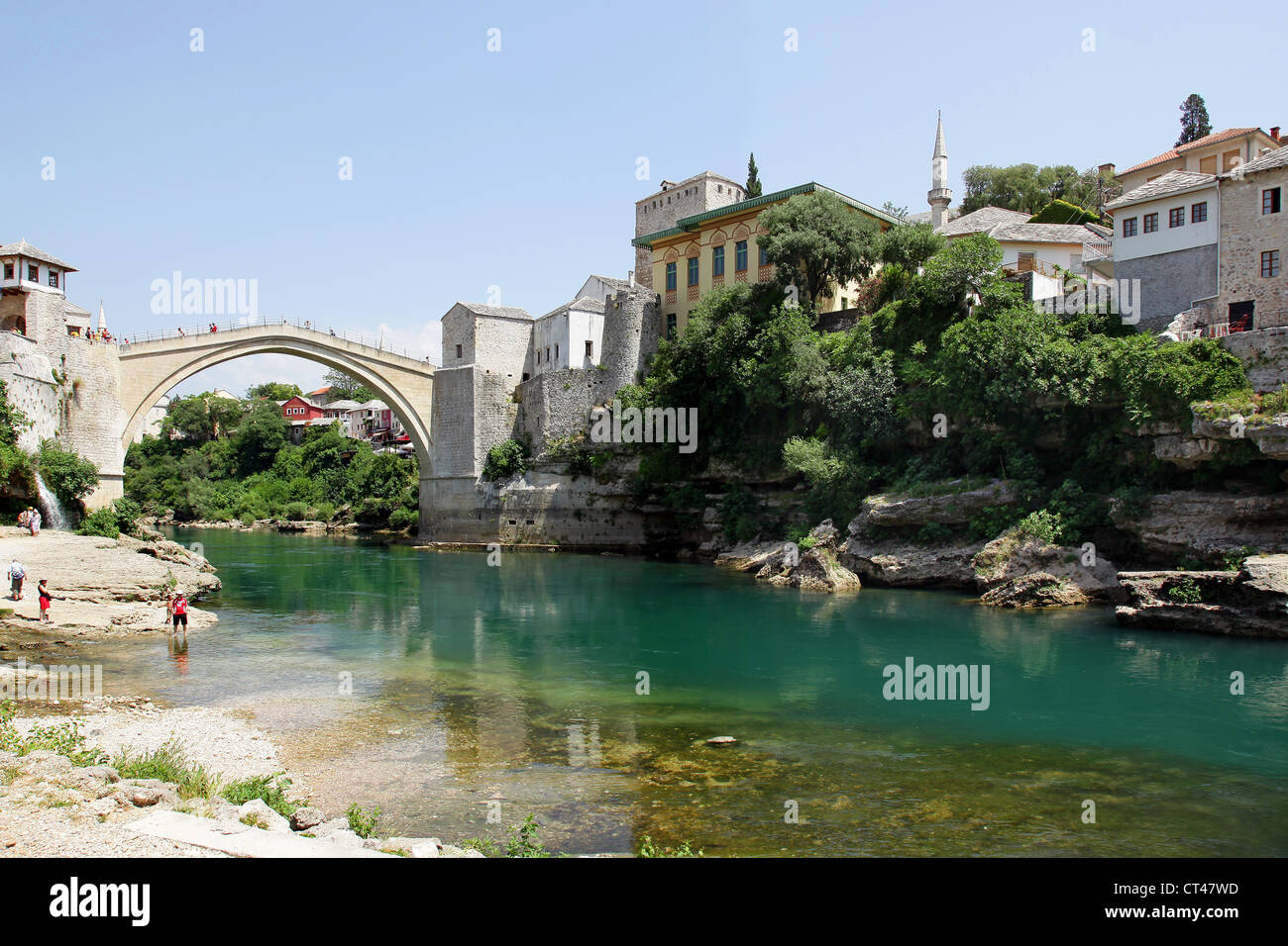 The Mostar Bridge (reconstruction), Bosnia & Herzegovina Stock Photo ...