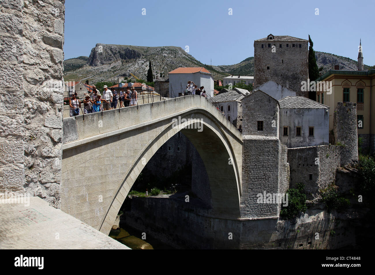 The Mostar Bridge (reconstruction), Bosnia & Herzegovina Stock Photo ...