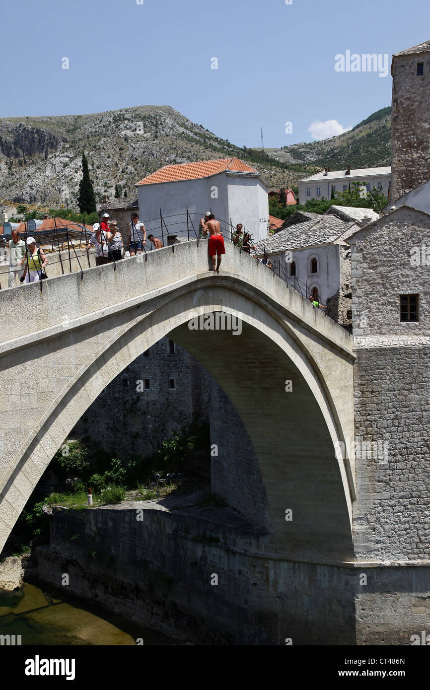 Mostar Bridge (reconstruction), Bosnia & Herzegovina Stock Photo - Alamy