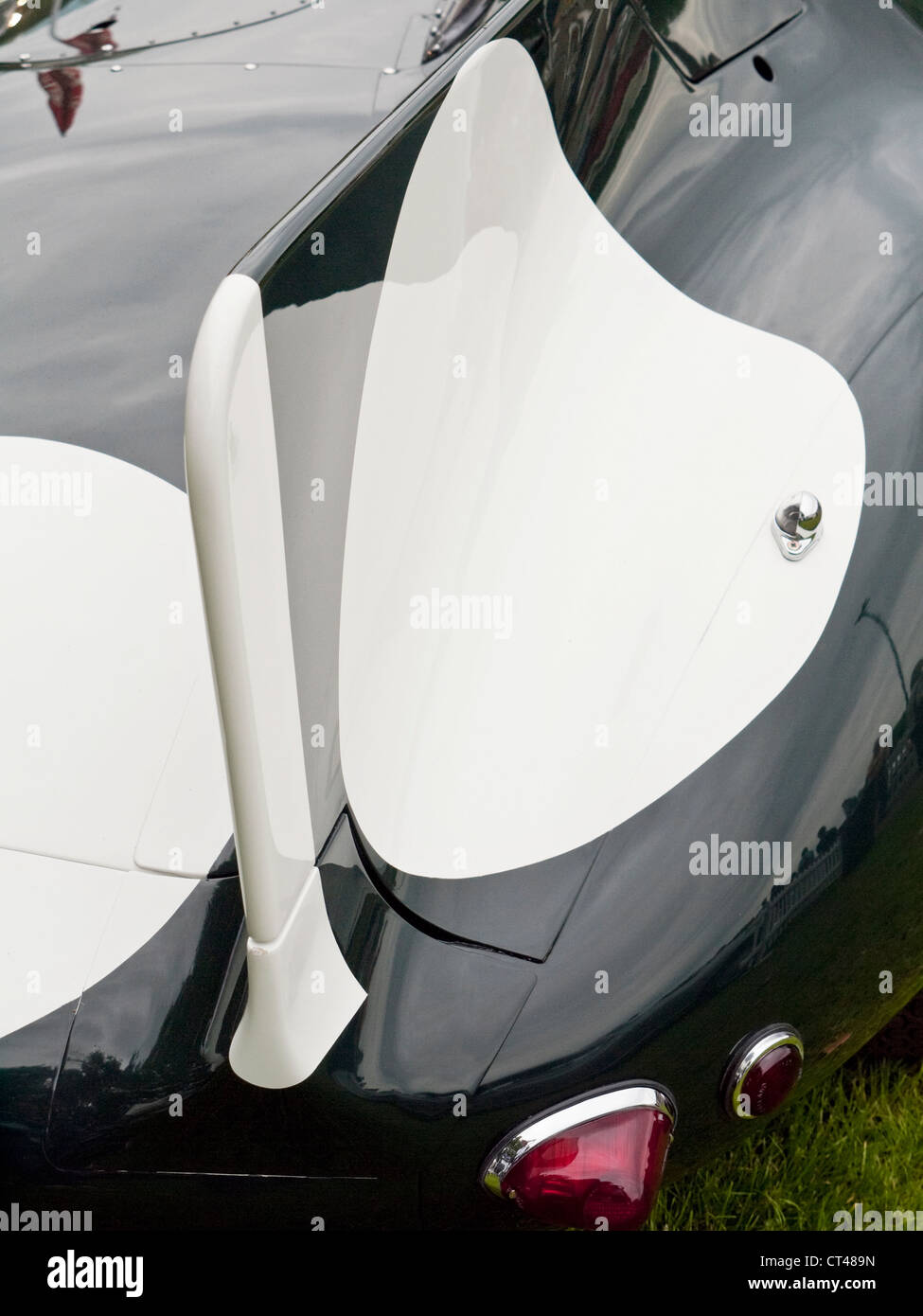 Jaguar D-Type tail fin, Chelsea Auto Legends Show, 2010 Stock Photo - Alamy