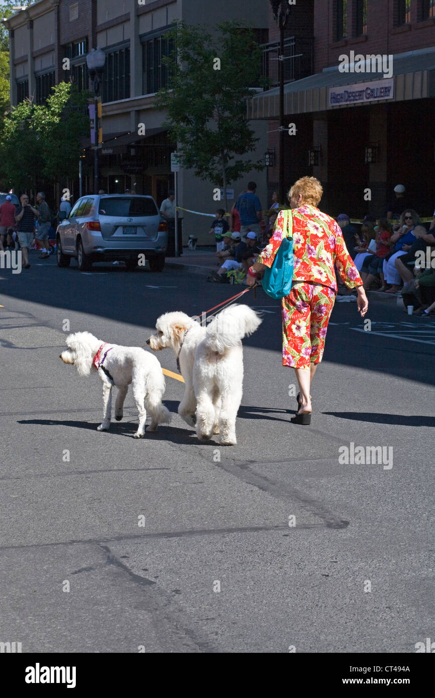 Woman poodles hi-res stock photography and images - Alamy